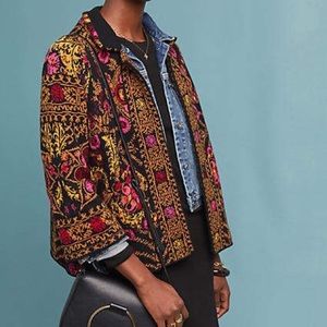 Moth | Jackets & Coats | Moth Payton Jacquard Blazer Boho Print Knit ...
